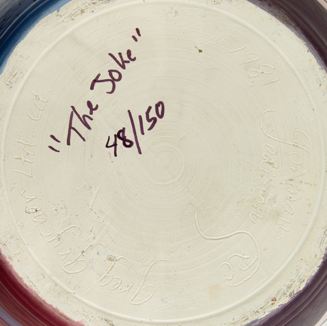 R.C. Gorman | R.C. Gorman pottery vase: The Joke (1981) | MutualArt