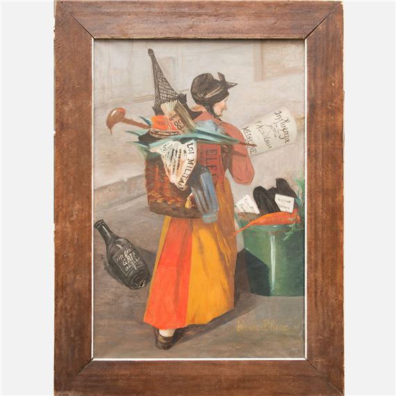 Irenee Blanc | monumental painting satyric subject of the political situation in France 1889 ...