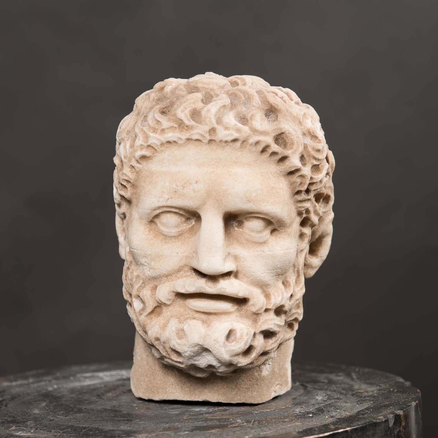 Roman School | Roman Male Bust, bearded man | MutualArt