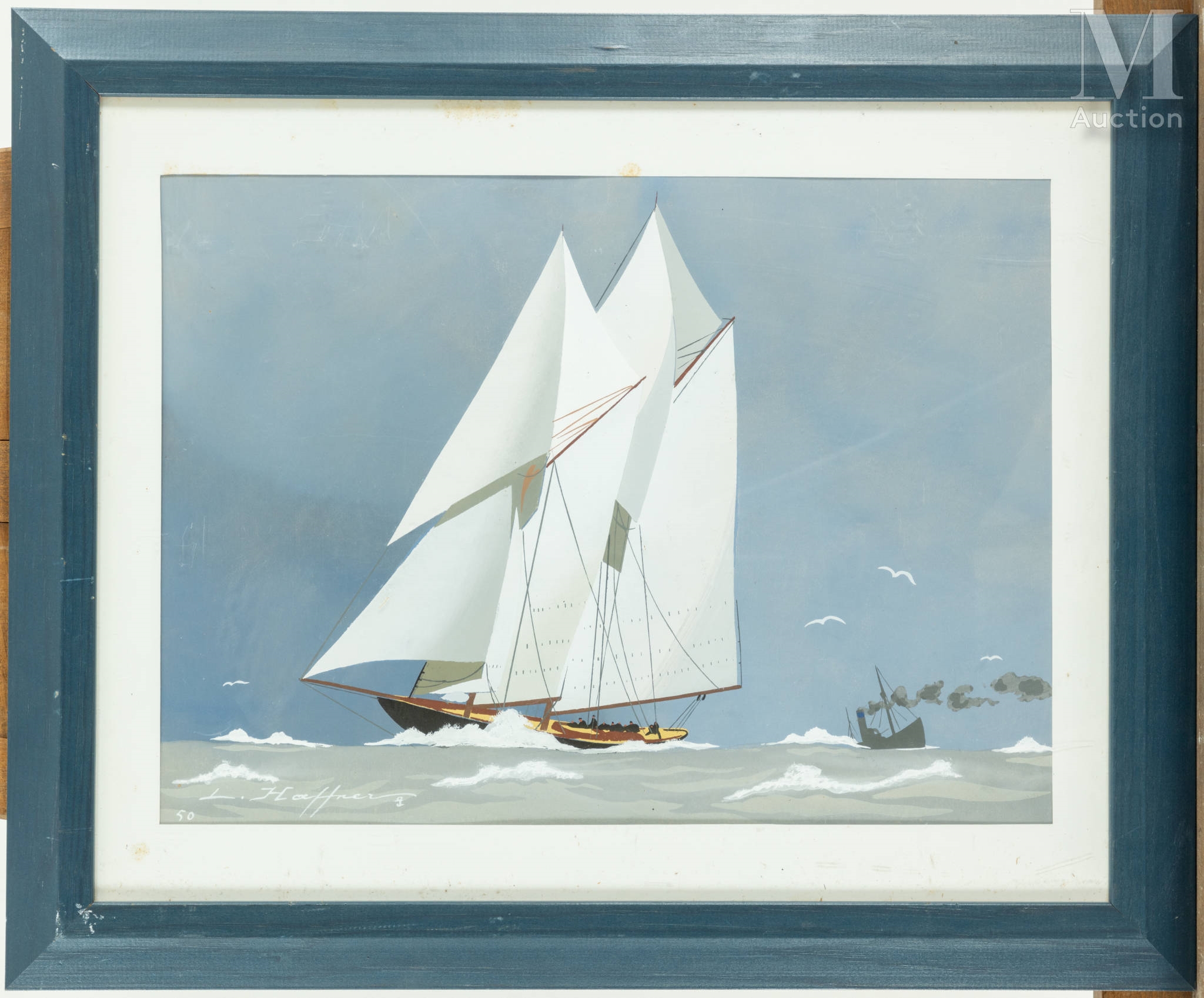 Leon Haffner | Le voilier | MutualArt