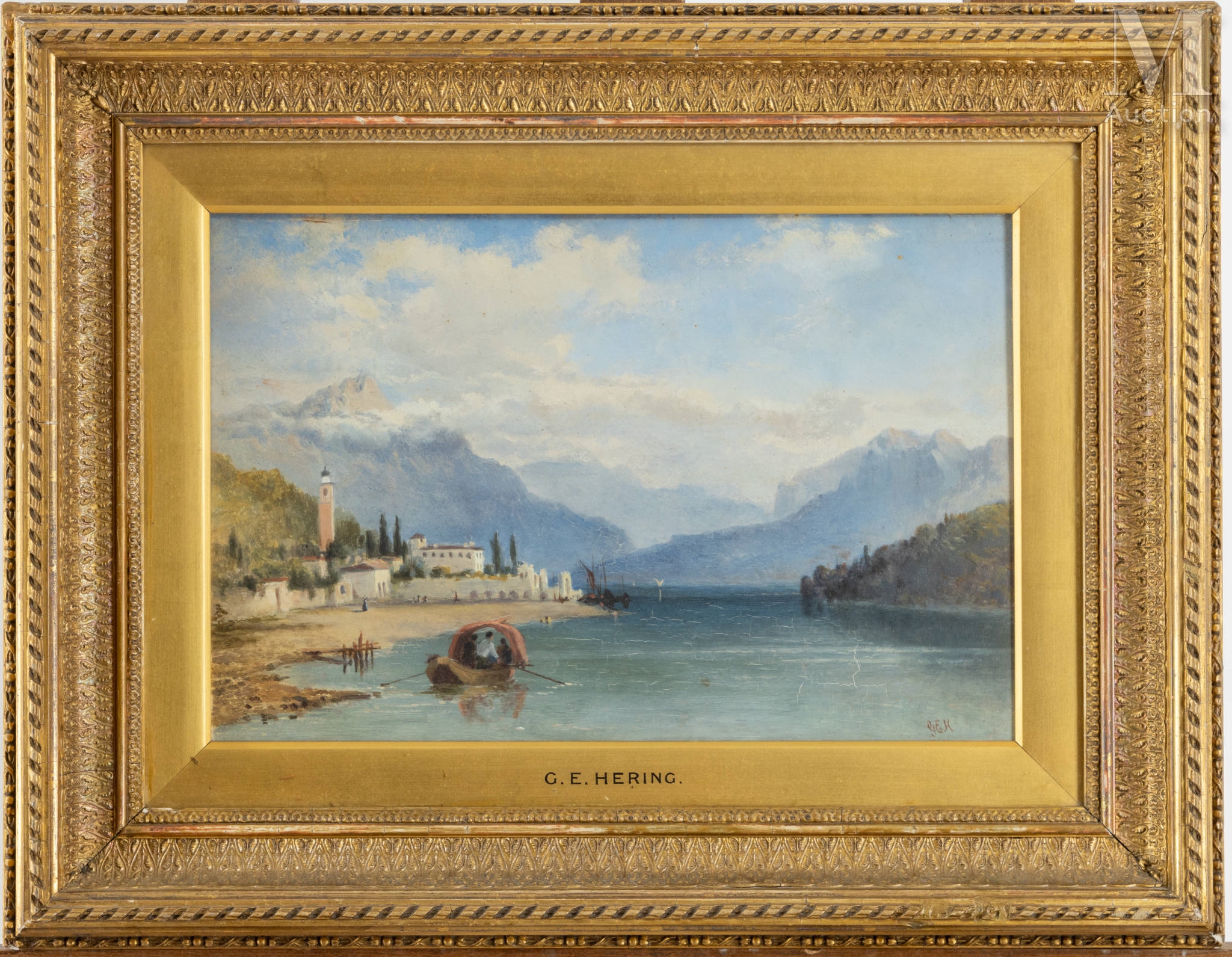 George Edwards Hering | Vue sur un lac d'Italie | MutualArt
