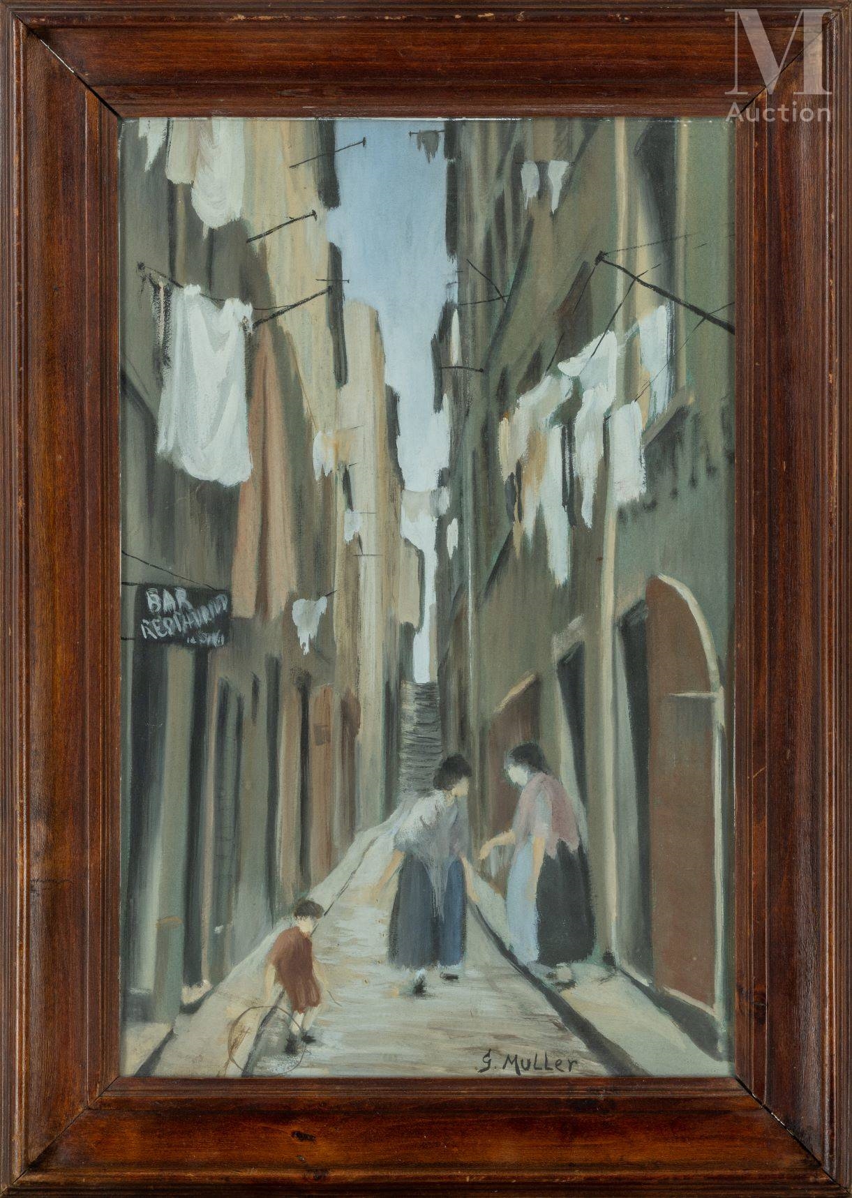 G. Muller | Ruelle animée | MutualArt