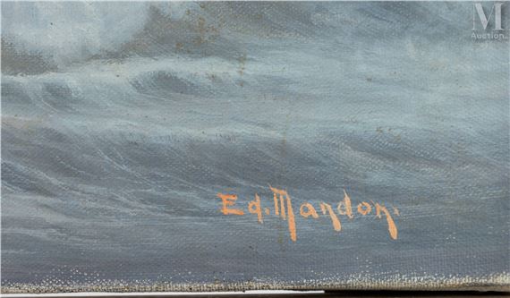 Edouard Mandon | Vague au crépuscule | MutualArt