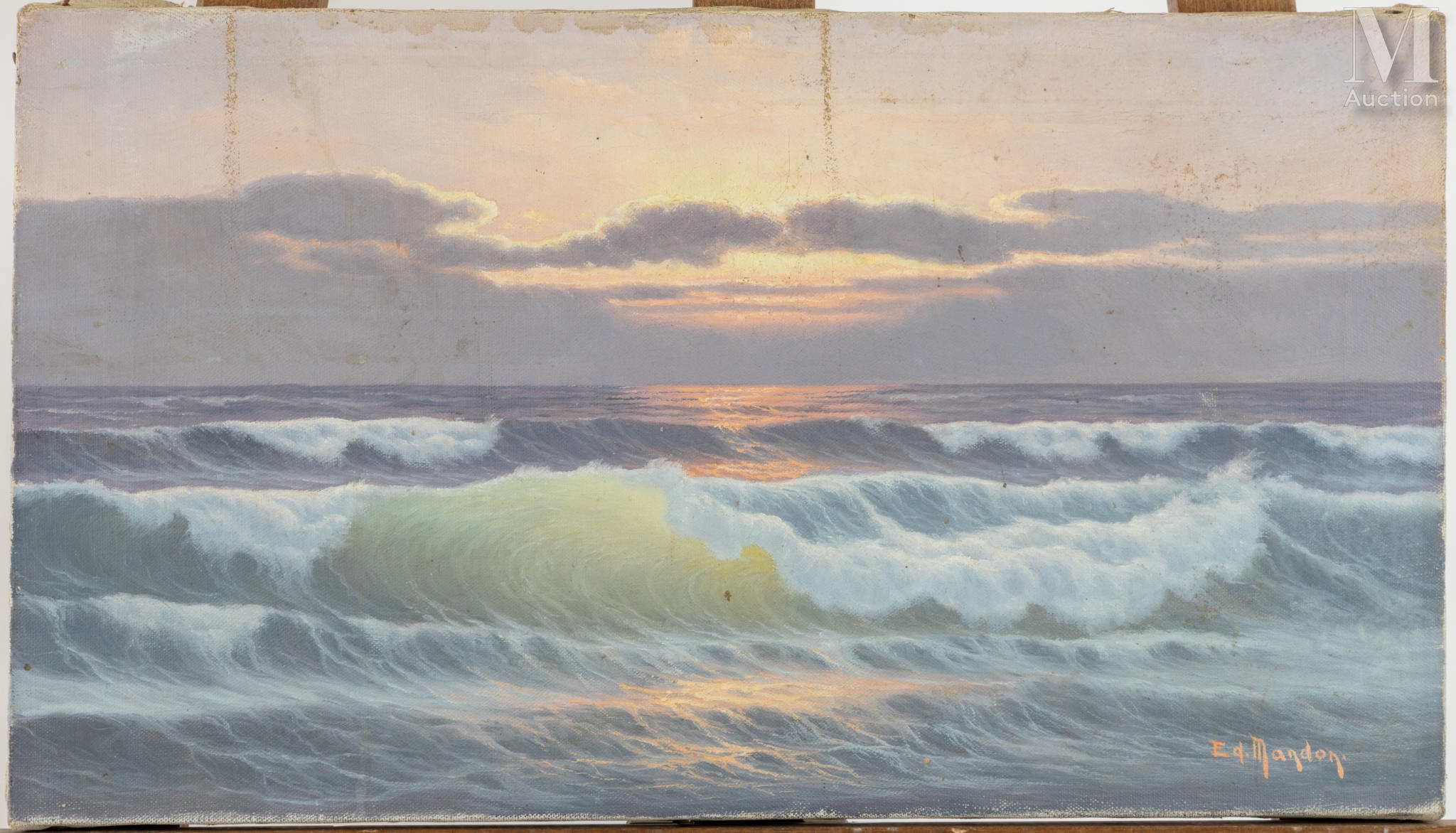 Edouard Mandon | Vague au crépuscule | MutualArt