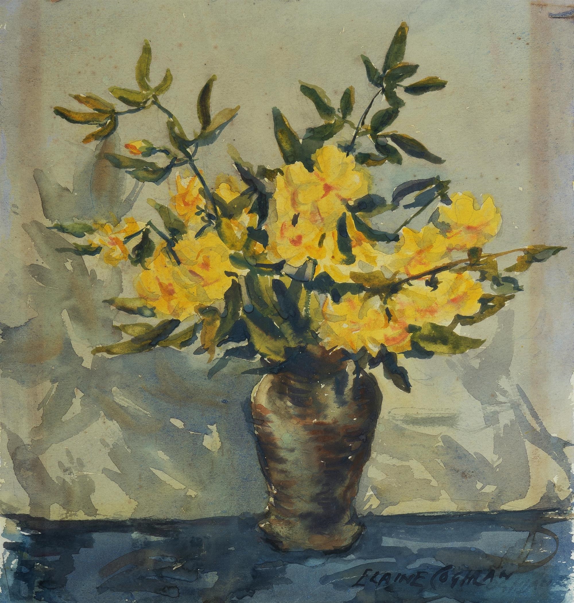 Elaine Coghlan | Still Life with Yellow Blooms | MutualArt