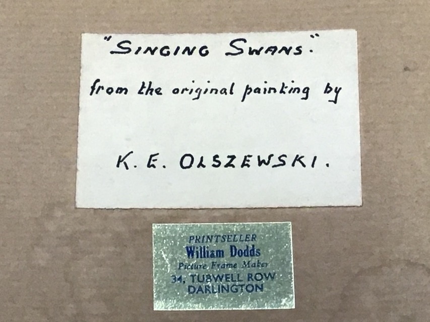Karl Ewald Olszewski | coastal scene with swans | MutualArt