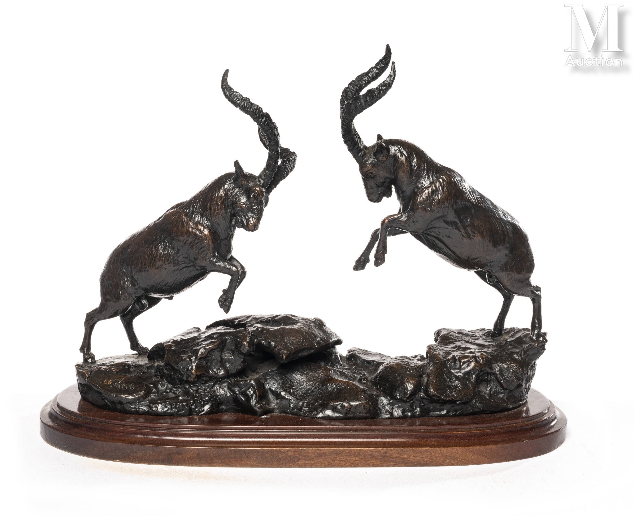 Josechu Lalanda | Combat de bouquetins | MutualArt