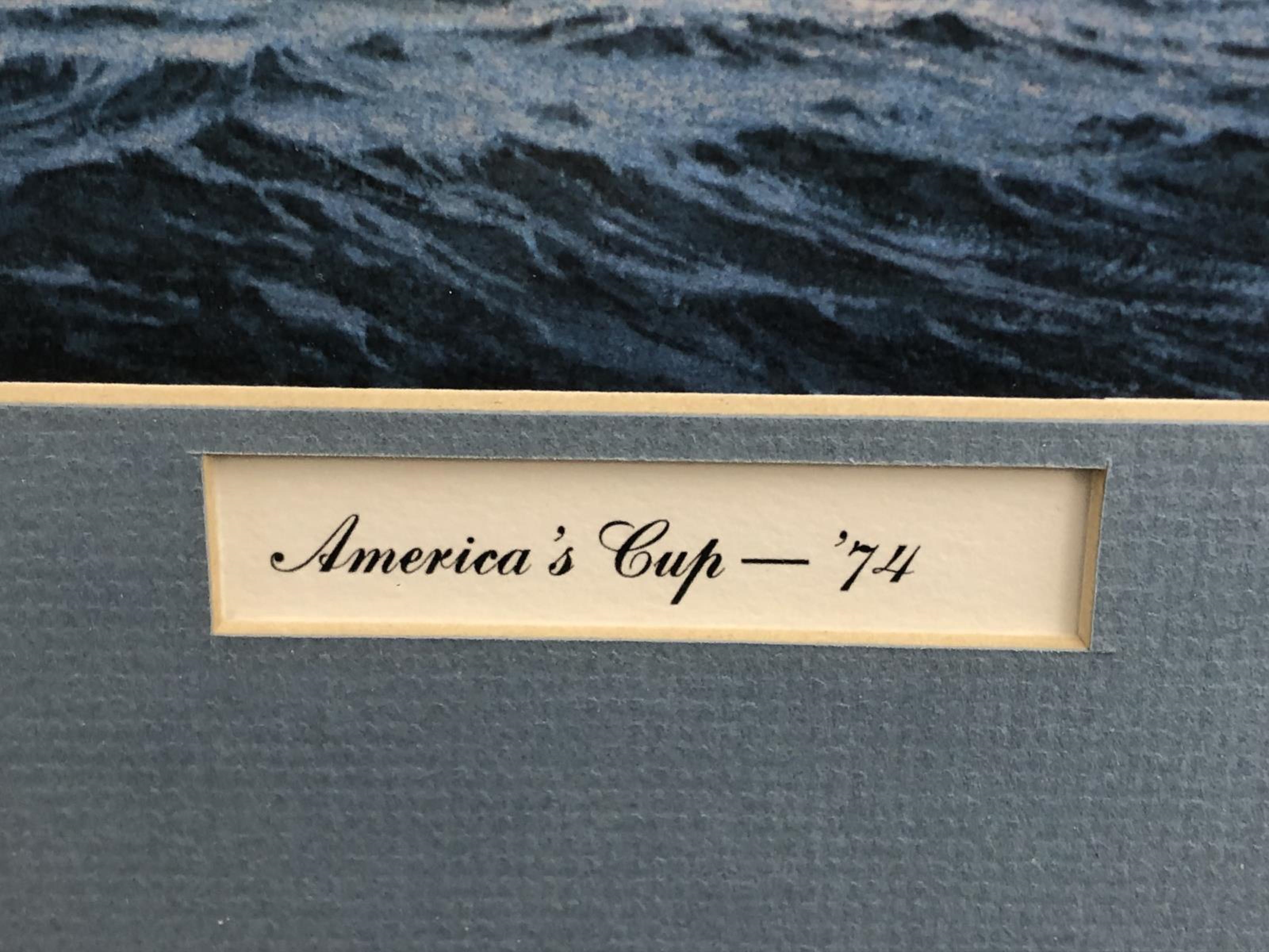 Carl G. Evers | Signed Carl G. Evers America's Cup 74 Print | MutualArt