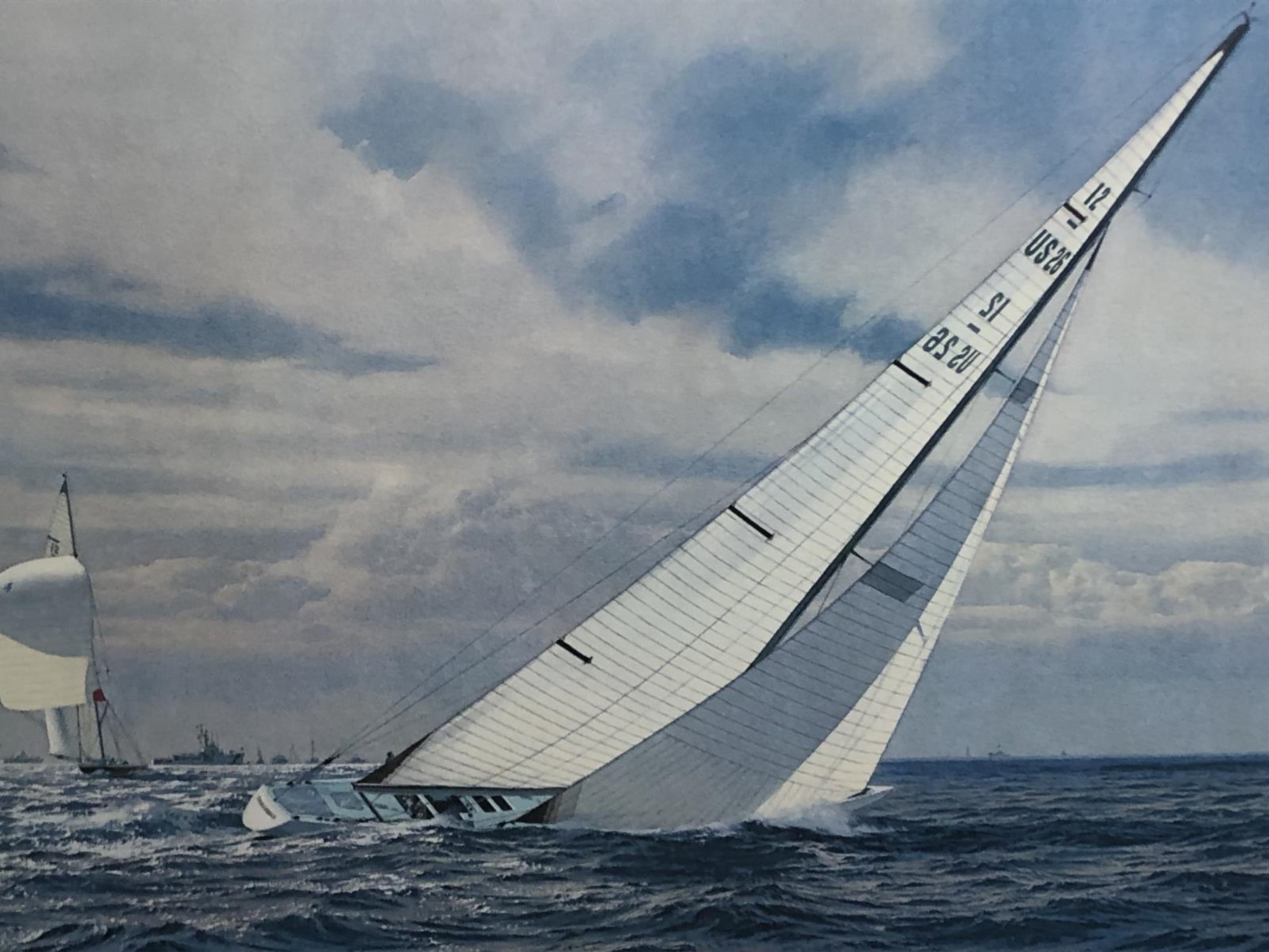 Carl G. Evers | Signed Carl G. Evers America's Cup 74 Print | MutualArt