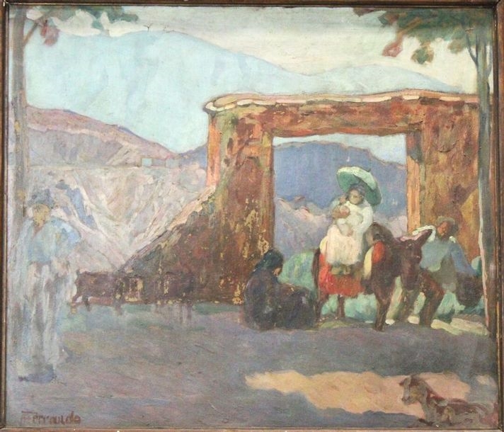 Augustin Ferrando | . Market scene | MutualArt
