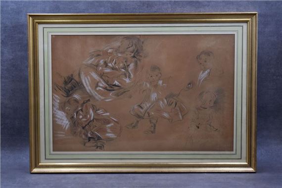 Paul César Helleu | Sketch drawings of children | MutualArt