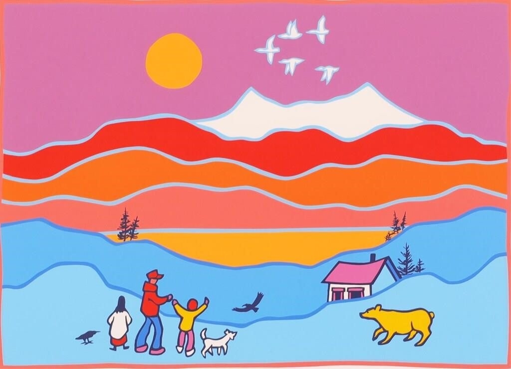 Ted Harrison | FLYING SOUTH; 2002 (2002) | MutualArt