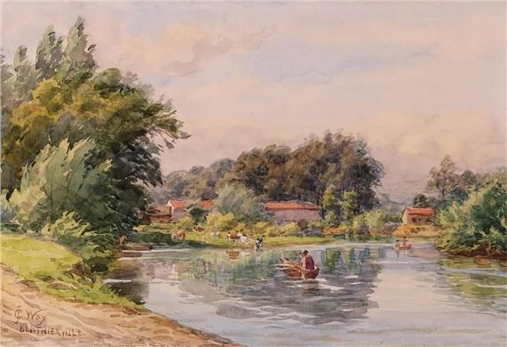 Charles Jones | BERTHIERVILLE watercolour on paper | MutualArt