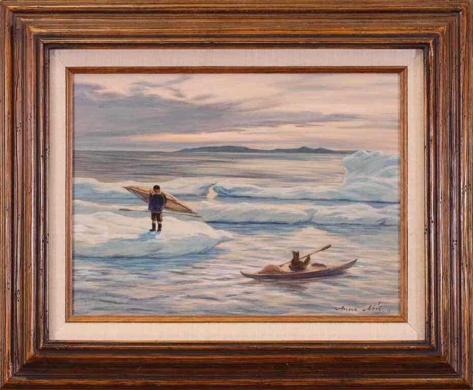 Anna Noeh | HUNTERS CROSSING PACK-ICE; 1977 (1977) | MutualArt