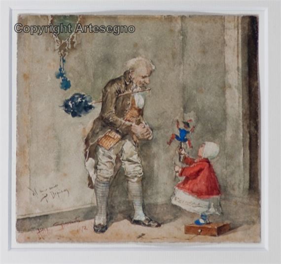 Attilio Simonetti | Il gioco (1872) | MutualArt