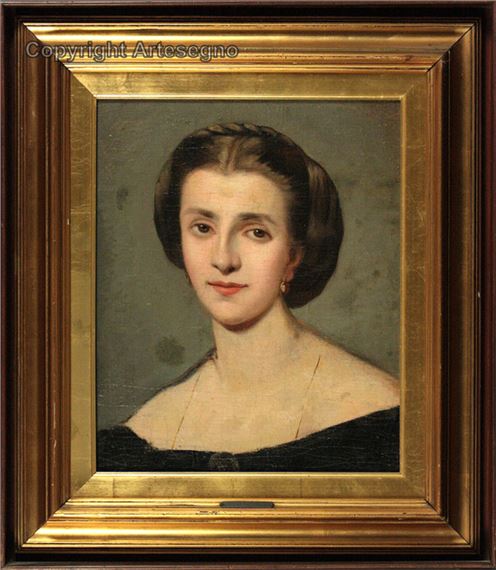 Antonio Puccinelli | Ritratto della Contessa Mazzocchi di Firenze ...