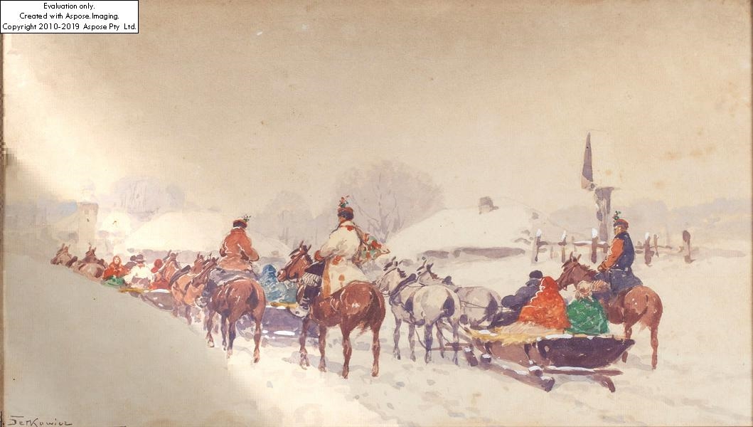 Adam Setkowicz | Krakowska sanna | MutualArt