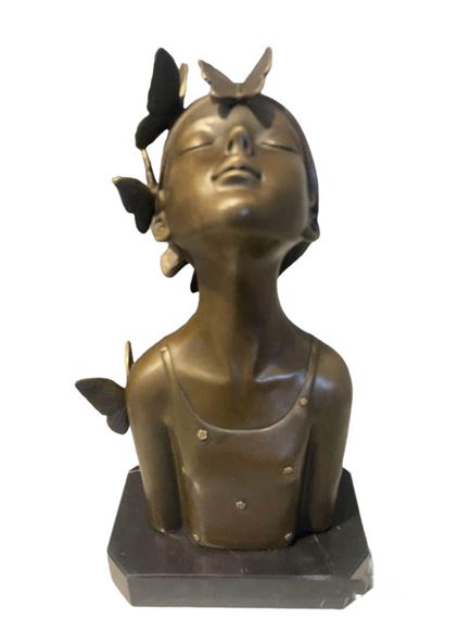 Édouard Louis Collet | Ava with Butterflies | MutualArt