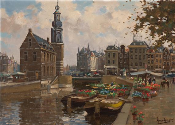 Arnout Van Gilst | Molen aan de oever | MutualArt