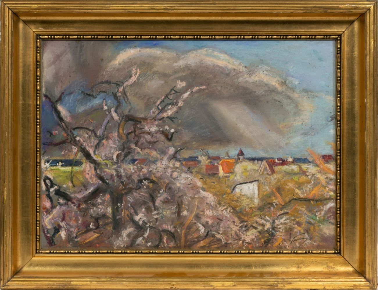 Ludwig Dettmann | Village with Fruit Trees | MutualArt