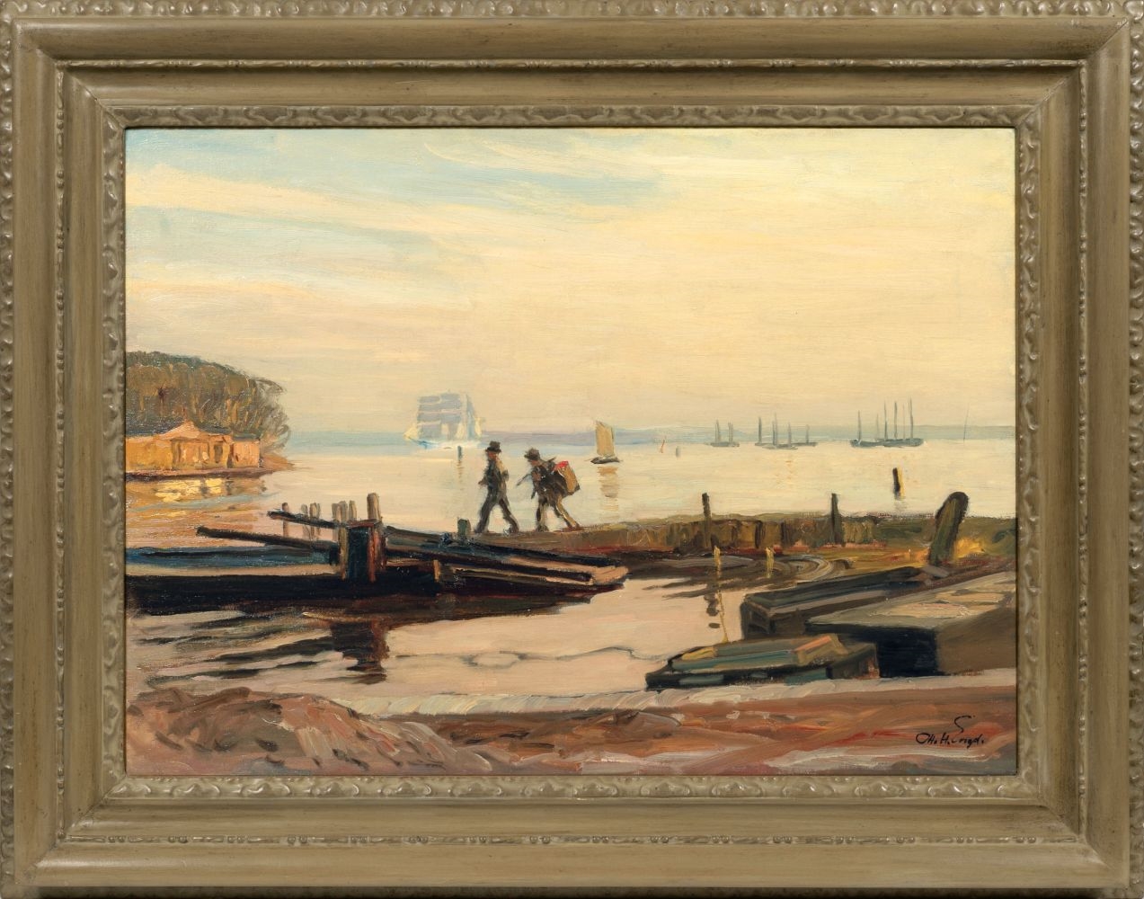 Otto Heinrich Engel | Autumn Afternoon in Ekensund | MutualArt