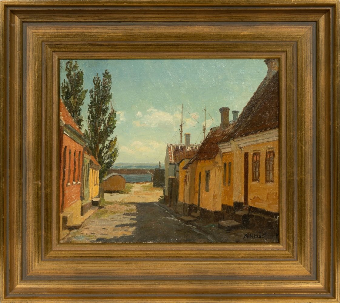 Anton Nissen | Houses of Fishermen (1899 - 1903) | MutualArt