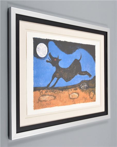 Rufino Tamayo | Perro Ladrando a la Luna (1988) | MutualArt