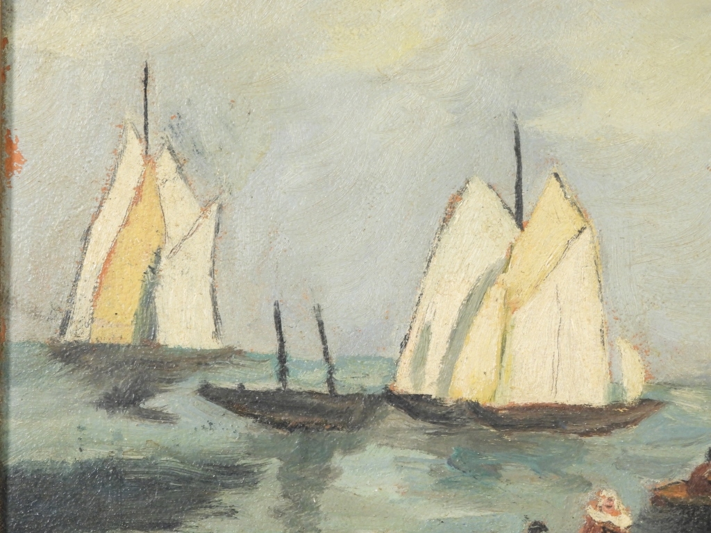 George Turland | George Goosey Maritime Dock Landscape Painting | MutualArt