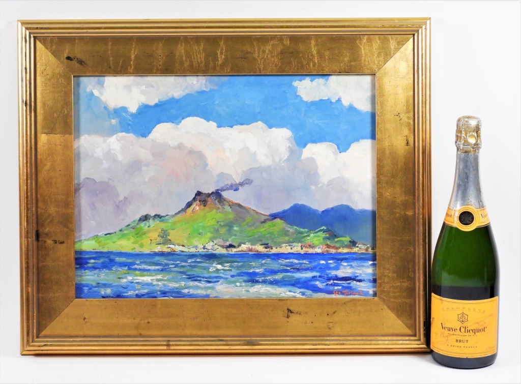 George Turland | George Turland Goosey Volcano Landscape Painting ...