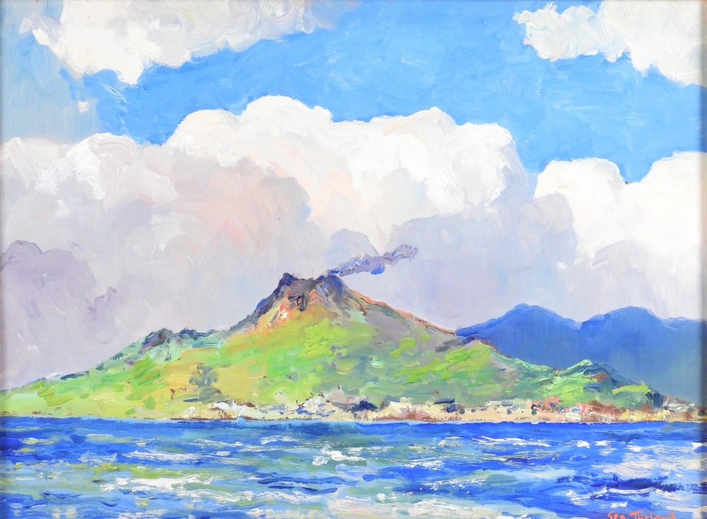 George Turland | George Turland Goosey Volcano Landscape Painting ...