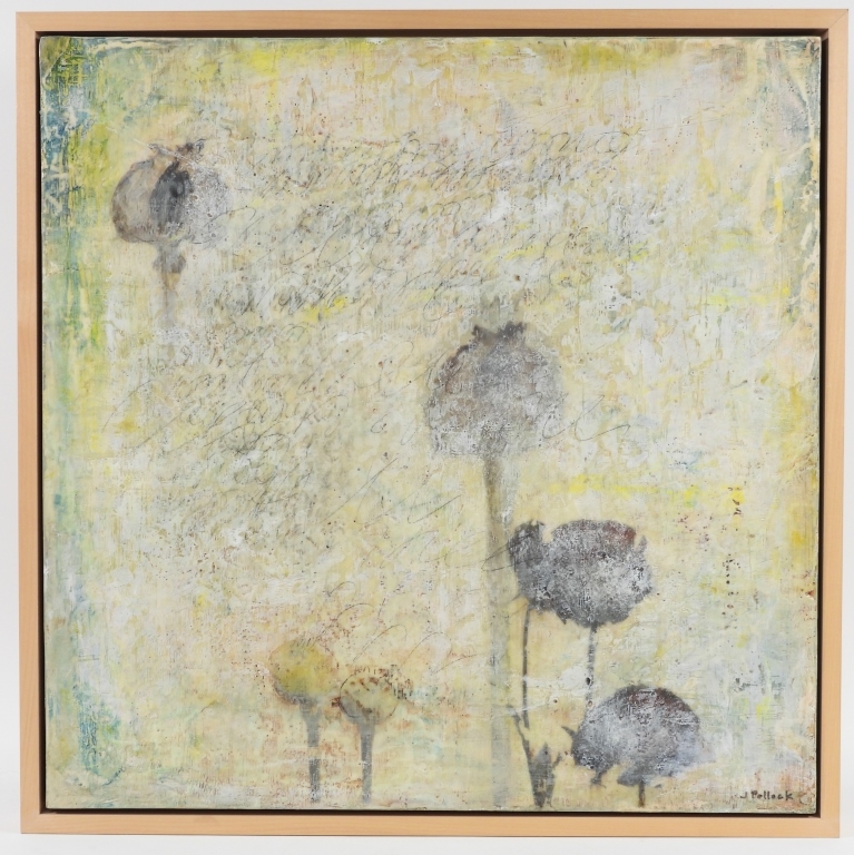 Jessie Pollock | Jessie Pollock Abstract Encaustic Painting | MutualArt