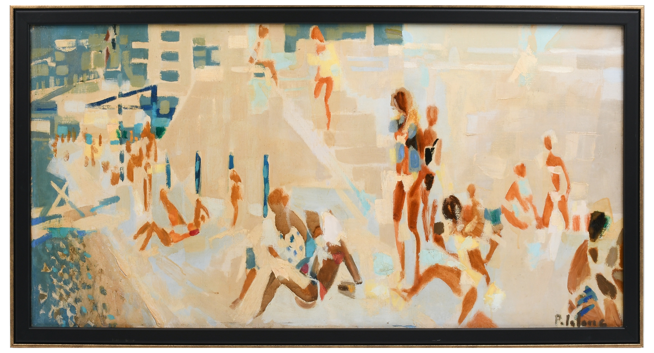 Pierre Lelong | Modernist Beach Scene (1908) | MutualArt