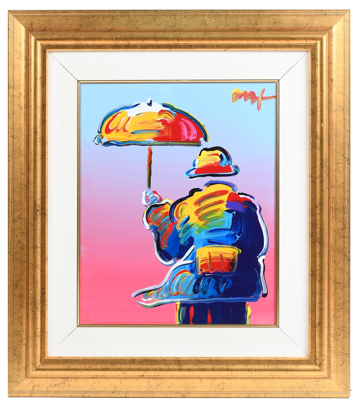 Peter Max | Umbrella Man (2001) | MutualArt