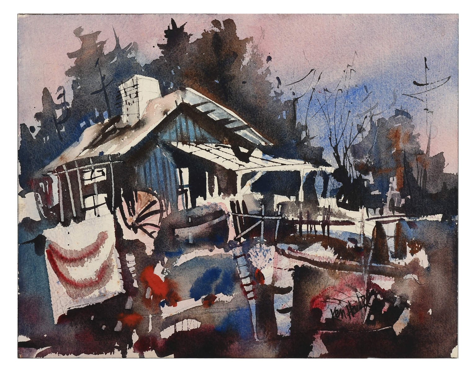 Ken Hawk | Cabin in the Woods | MutualArt