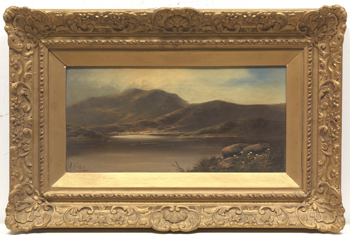 David Hicks | Mountain Scene with Lake | MutualArt