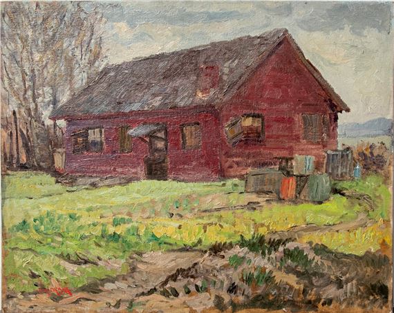 William Alexander Drake | Old Red Cottage | MutualArt