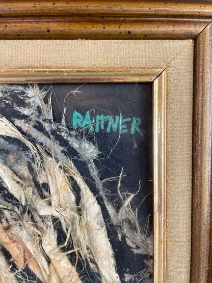 Abraham Rattner | Vintage Abraham Rattner Mixed Media Young Girl ...