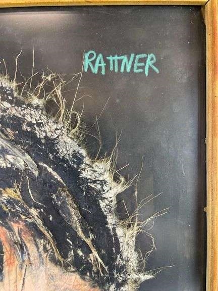 Abraham Rattner | Vintage Abraham Rattner Mixed Media Boy and Girl ...