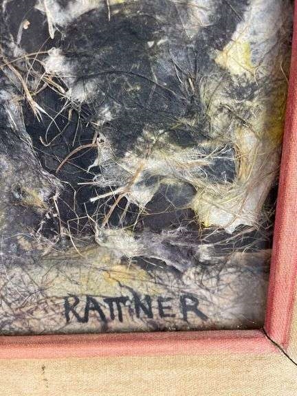 Abraham Rattner | Vintage Abraham Rattner Mixed Media Flowers in Vase ...