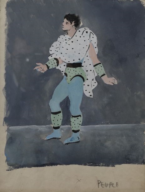 Jacques Dupont | Three projects of costume in the gouache with stamp of ...