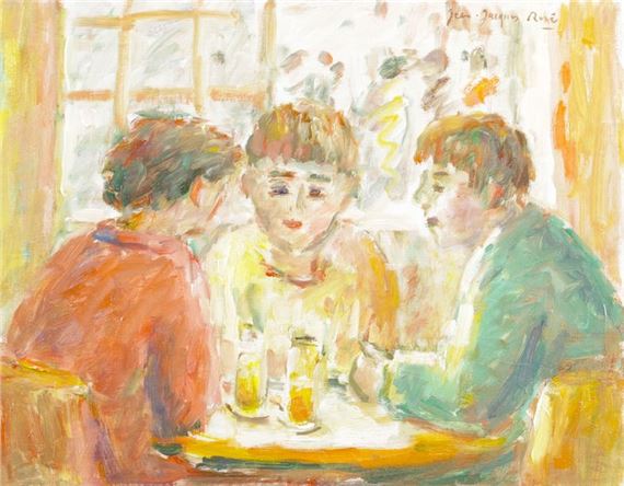 Jean Jacques René | At the café | MutualArt