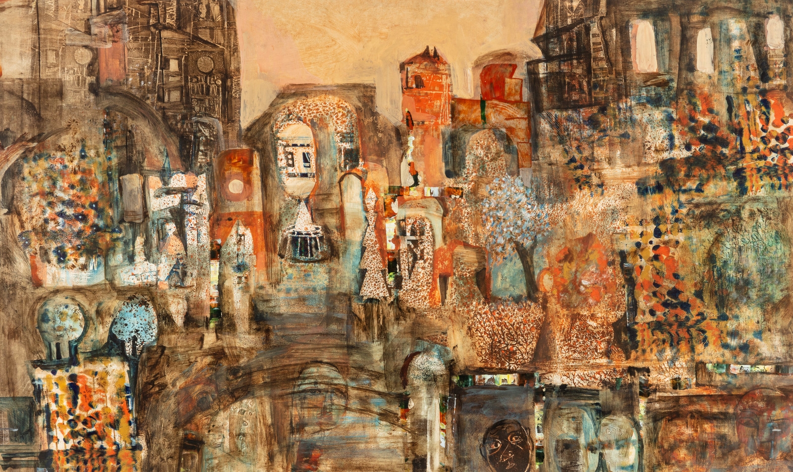 Gerdi Jacobs | Bylandskap med mennesker (71) | MutualArt