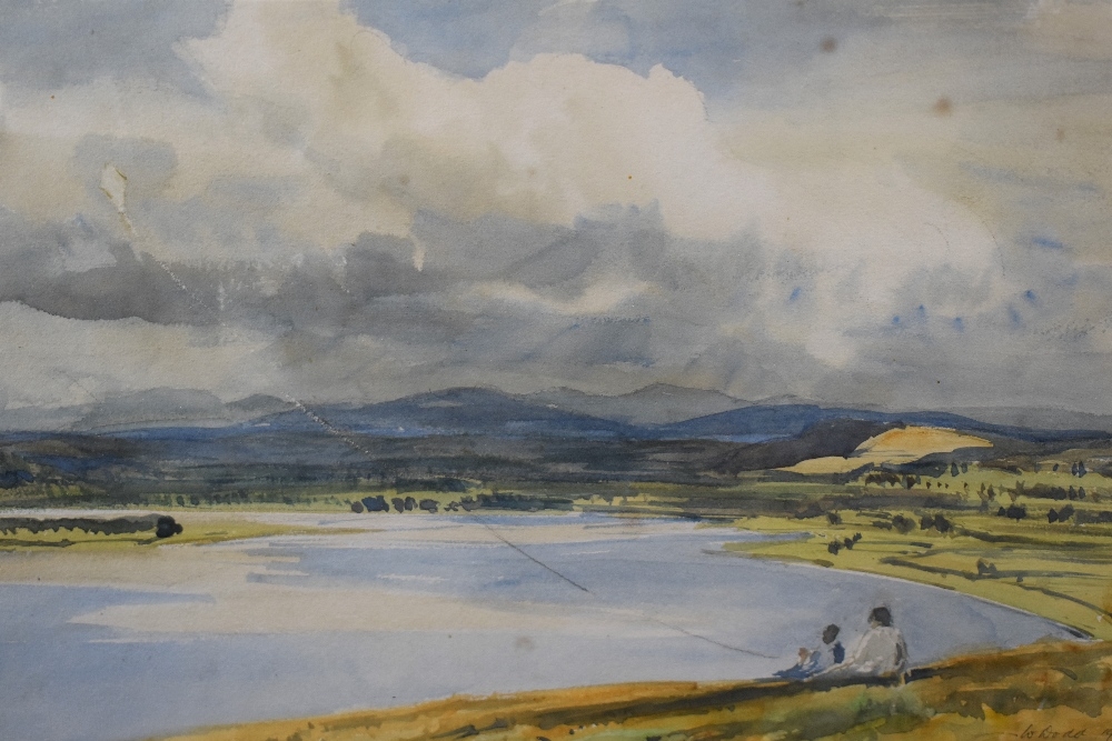 William Dodd | The Knott Arnside with figures kite flying (1953 ...