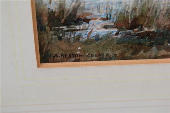 Alfred Heaton Cooper | a view of Windermere with single boat | MutualArt