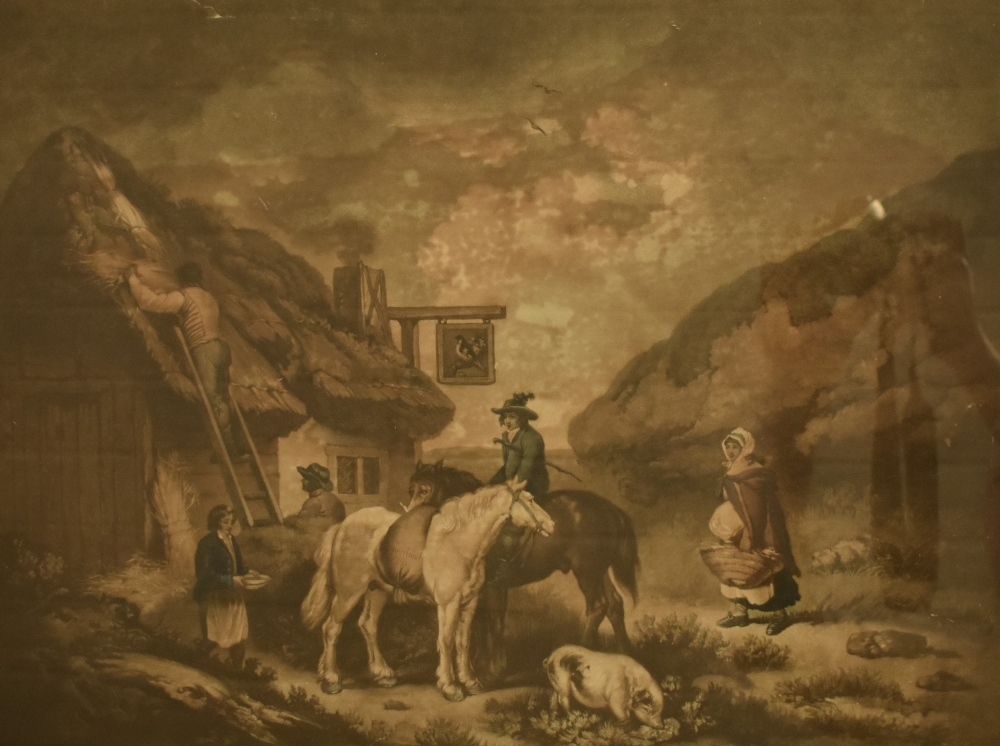 George Morland | The Thatcher (not Margaret), The Door of the Village ...