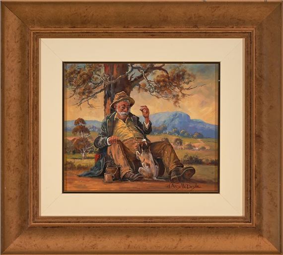 D'Arcy Doyle | Swagman and His Dog | MutualArt