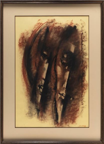 Samuel Bookatz | Abstract of two faces | MutualArt