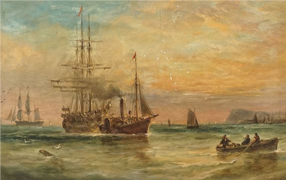 Edward William Cooke | Coming up the Thames | MutualArt
