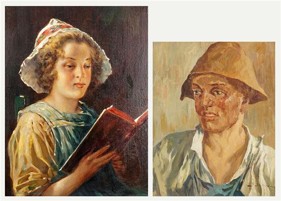 Josef Brunner | On joint du même artiste: Homme au chapeau Huile sur ...