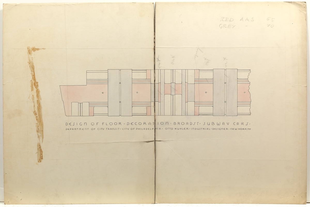 Otto Kuhler | Philadelphia Subway Car Floor Design | MutualArt